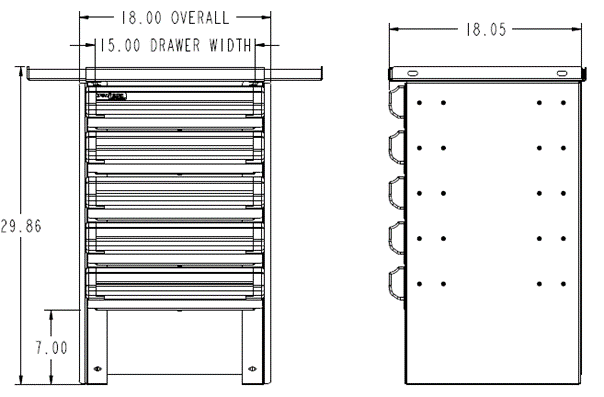 DuaLock Drawer Set - Standard 18" width – Service Truck Accessories